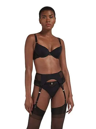 Victoria's Secret Bluebella Laura Garter Belt - Black