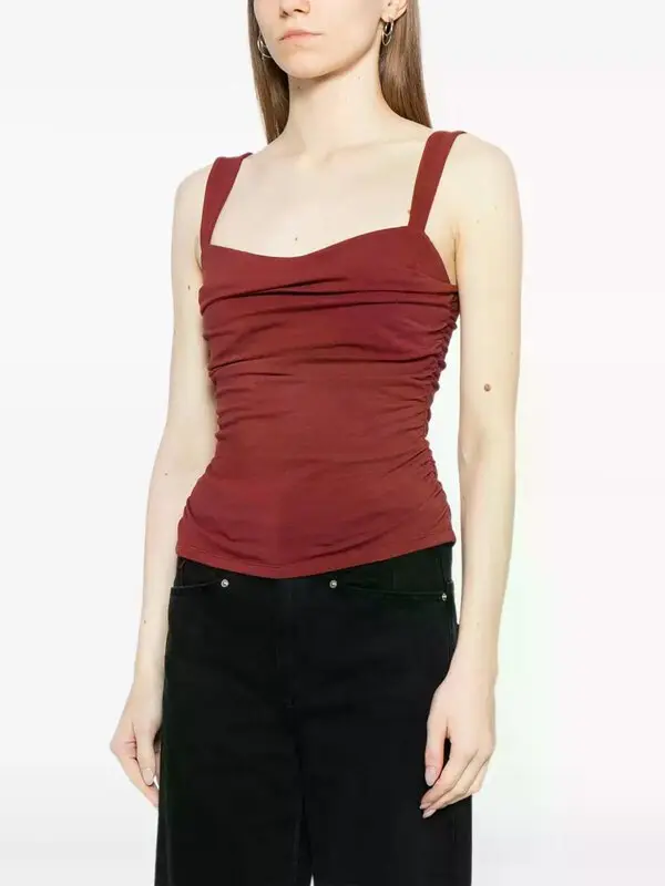 REFORMATION Trish Knit Top - Red