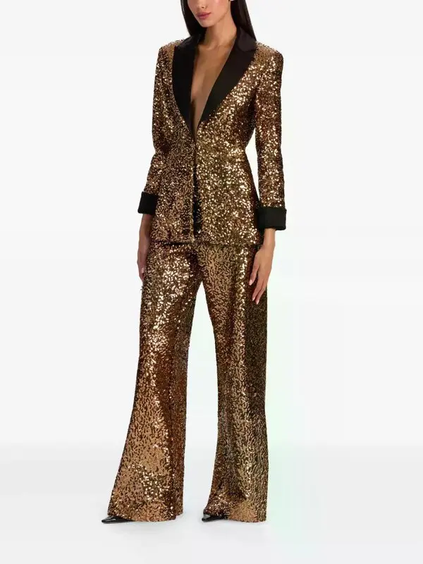 Alice + Olivia Sequin Embellished Blazer