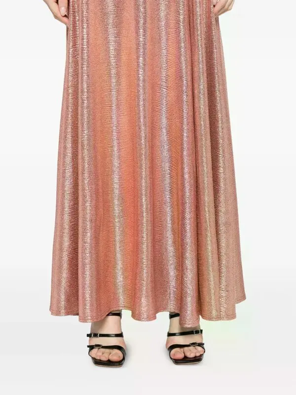 LUXE DE VALENTINA Fluted Maxi Dress