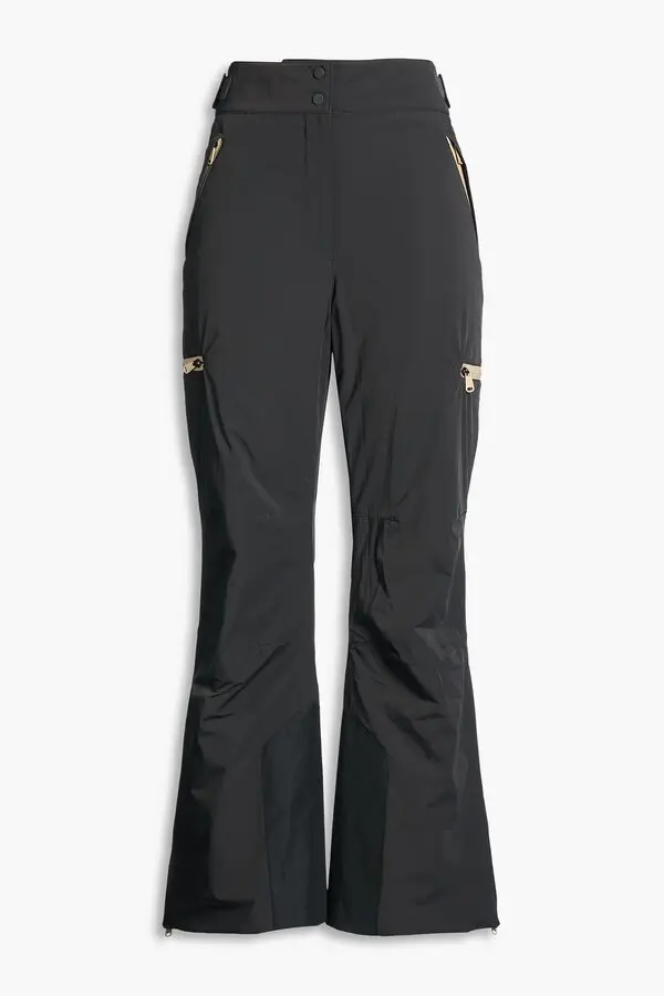 Brunello Cucinelli Bead-embellished Flared Ski Pants - Dark Gray