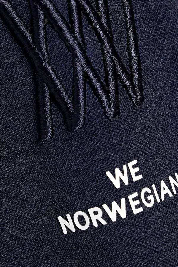 WE NORWEGIANS Voss Woolblend Piqué Base Layer - Navy