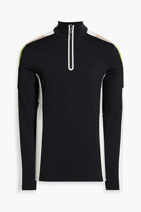 Bogner Colorblock Stretch-jersey Half-zip Base Layer