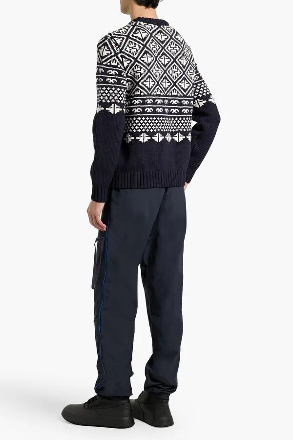 Bogner Lucian Jacquard-knit Wool-blend Sweater