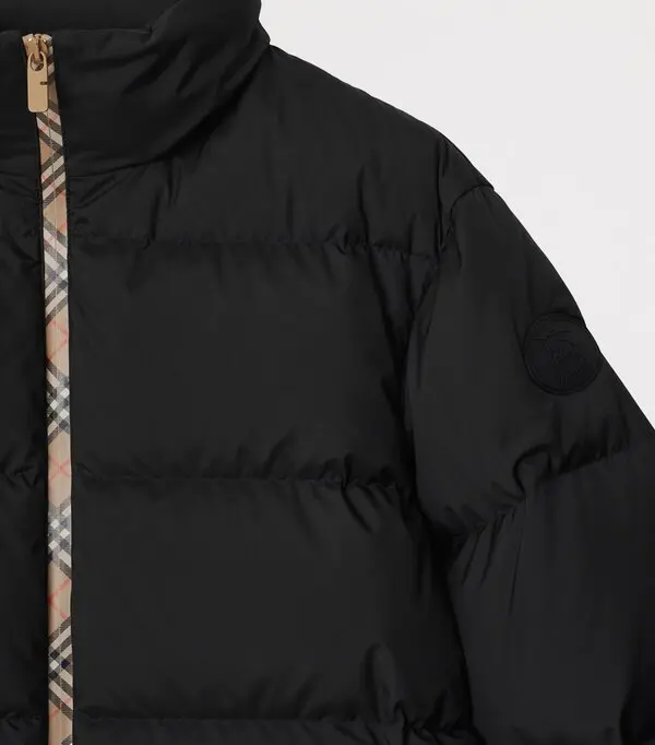 Burberry Down Checked-tape Puffer Jacket