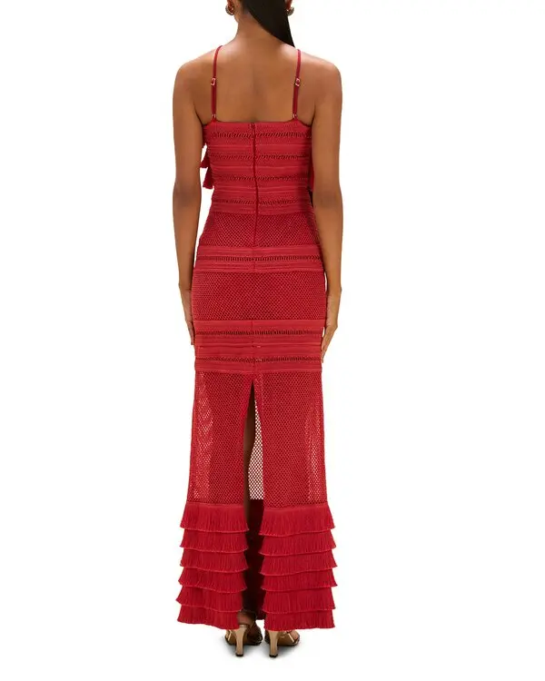 Buy PatBO Halter Neck Maxi Dress - Dark Red At 50% Off | Editorialist