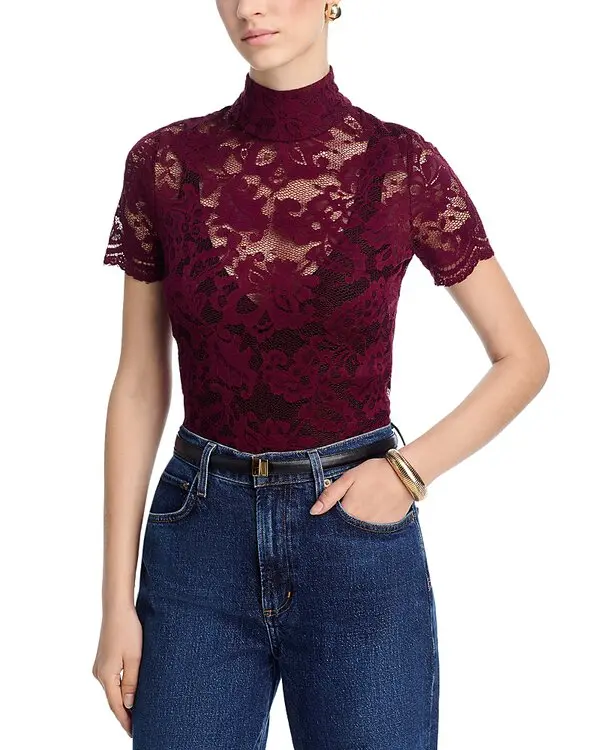 Generation Love Callen Lace Top - Cabernet