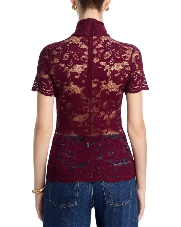 Generation Love Callen Lace Top - Cabernet