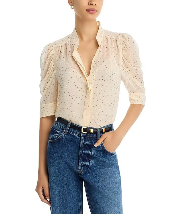 FRAME The Gillian Silk Blouse