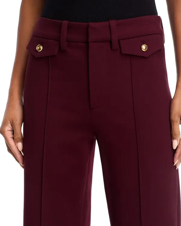 FRAME The Reboot Crop Pants - Cabernet