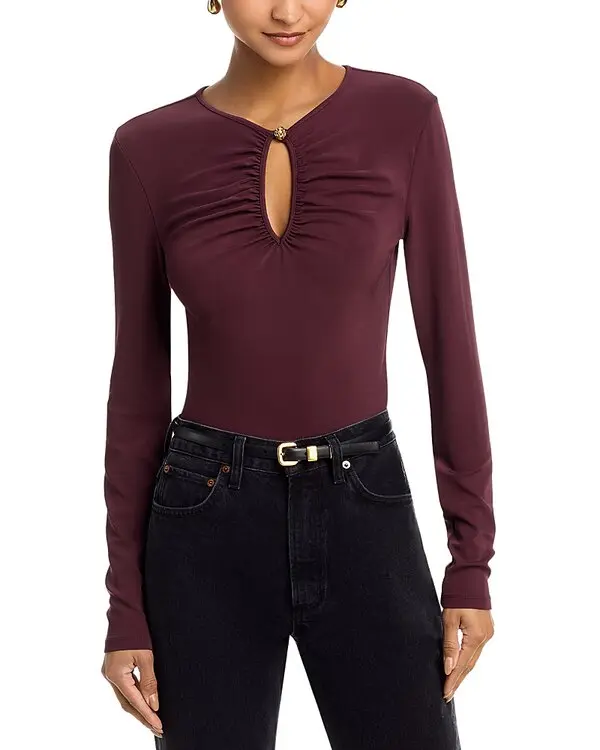 FRAME Keyhole Top - Cabernet