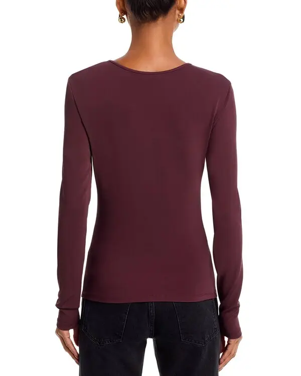 FRAME Keyhole Top - Cabernet