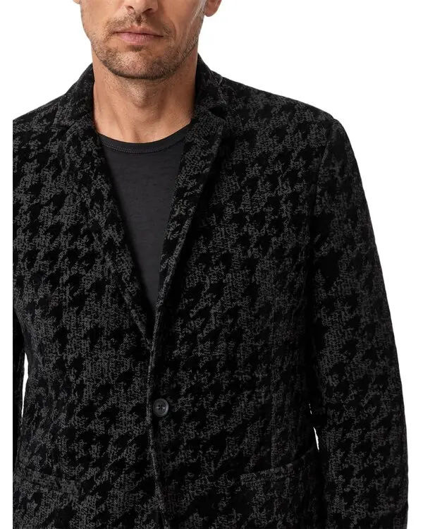 John Varvatos Kal Houndstooth Knit Blazer
