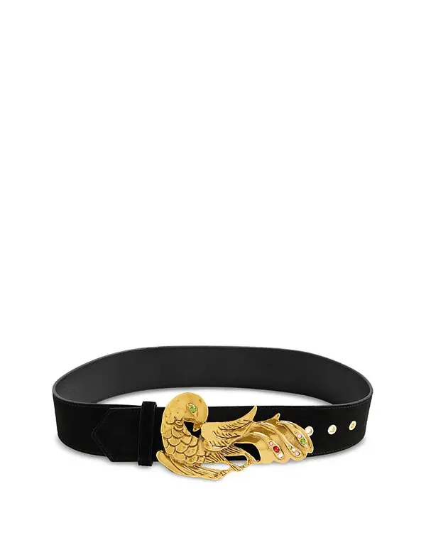 MOTHER The Mississippi Sax Leather Belt - Black Black
