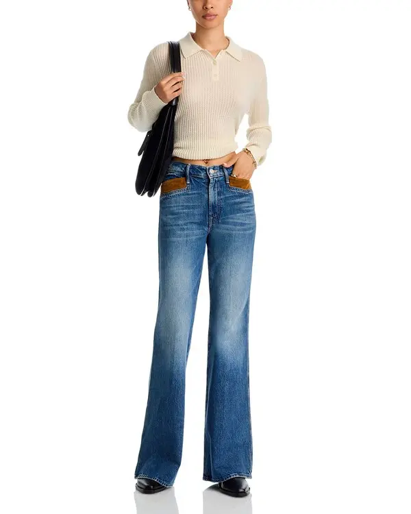 MOTHER The Pointy Pocket Doozy Heel Jeans