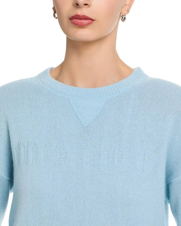 MOTHER The Logo Cashmere Jumper - Light Blue
