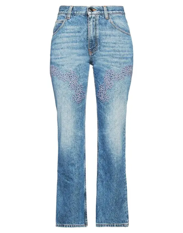 Chloé Boot-cut Jeans With Appliqués - Blue