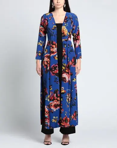 We Are Leone Floral Print Silk Overcoat