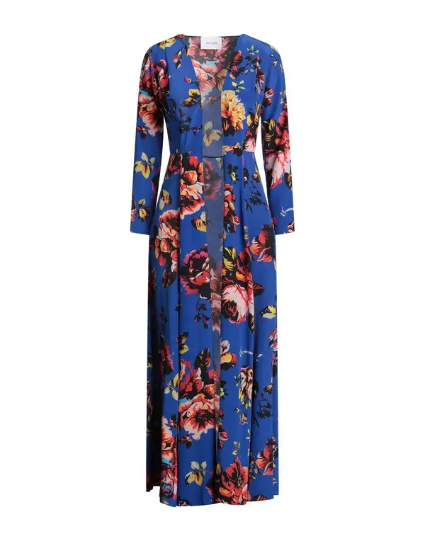 We Are Leone Floral Print Silk Overcoat