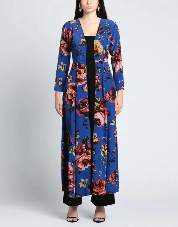 We Are Leone Floral Print Silk Overcoat