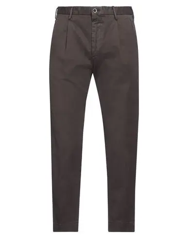 Incotex Casual Tapered Leg Gabardine Pants - Brown