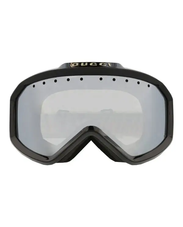 Gucci Shieldframe Injection Goggles - Black Green Silver (gg1210s/30013458/001)