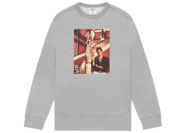 OVO X Scarface Crewneck Sweatshirt - Heather Grey