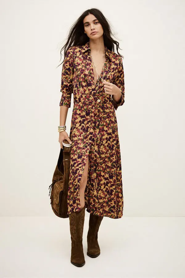 Ba&sh Ninfa Printed Dress