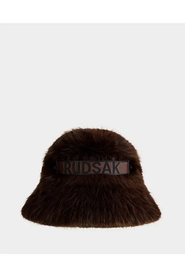 Rudsak Romina Faux Fur Bucket Hat - Red