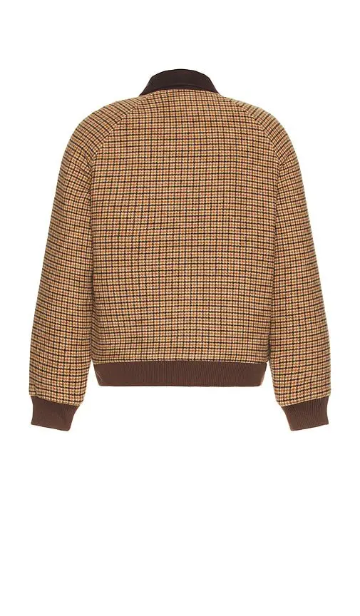 Central Park West Plaid Bomber Jacket