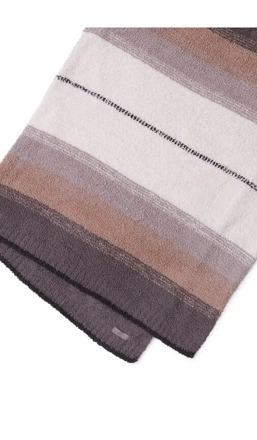 Barefoot Dreams Cozychic Ombre Sarape Throw In Brown