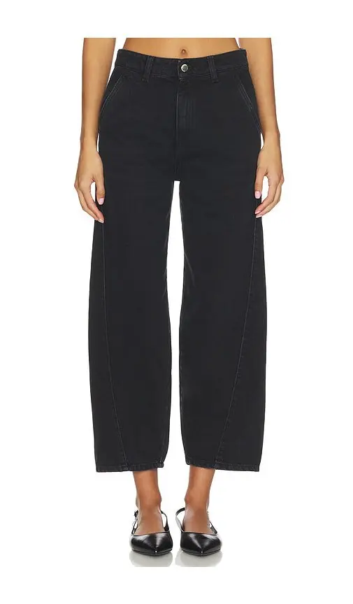 ICON DENIM LOS ANGELES Juno Wide Leg Jeans - Graphite Black