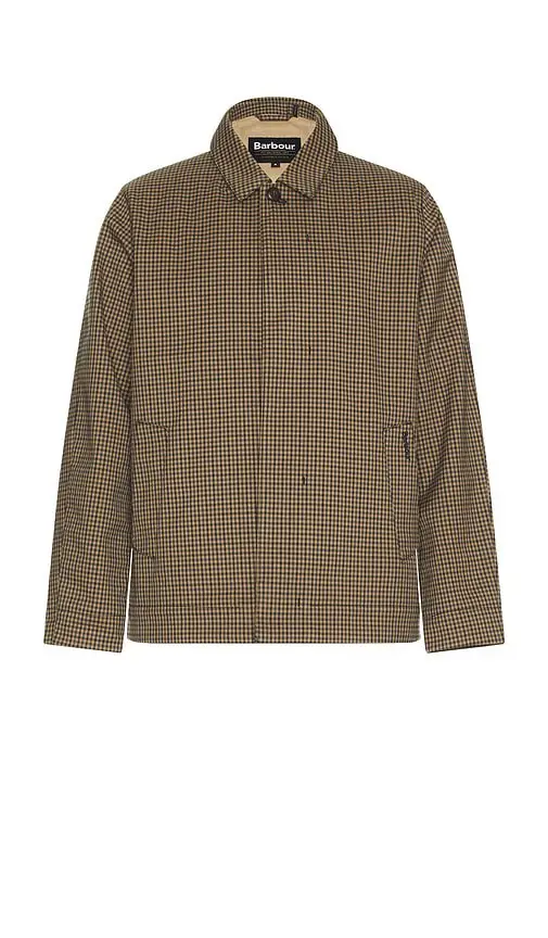 Barbour Check Short Lorden Showerproof Jacket