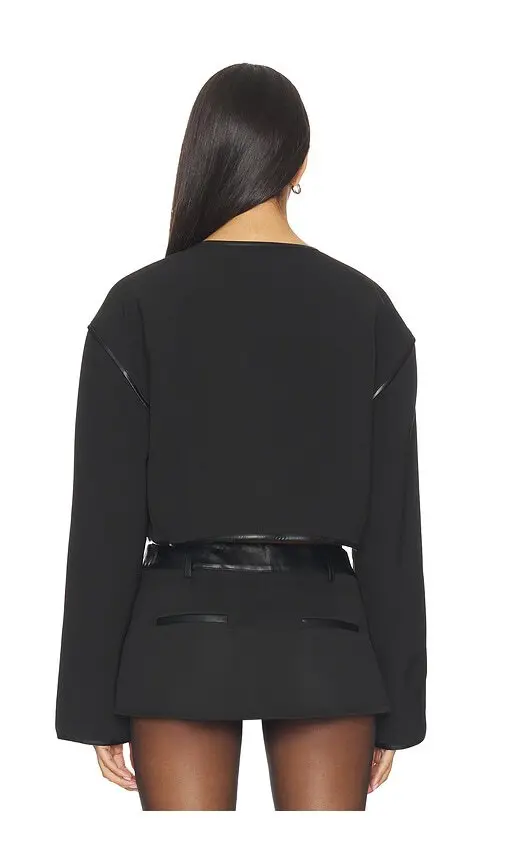 Lioness Cropped Jacket With Button Detail