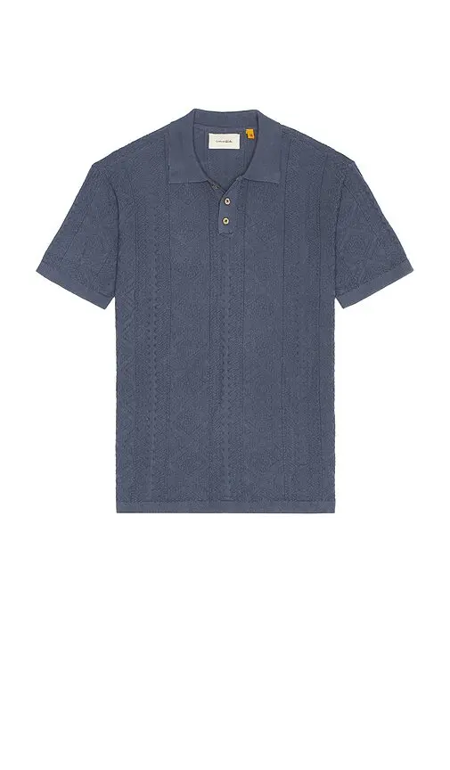 CRITICAL SLIDE Trader Knit Polo - Blue