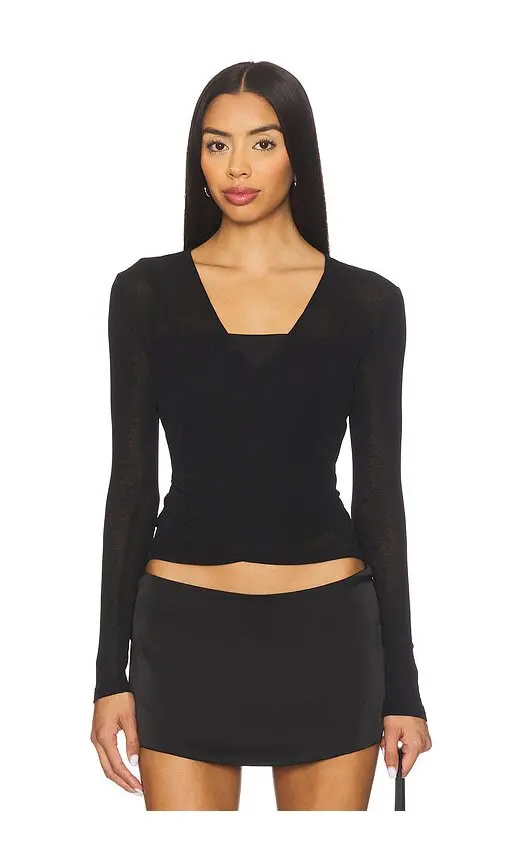 MORE TO COME Cora Wrap Top