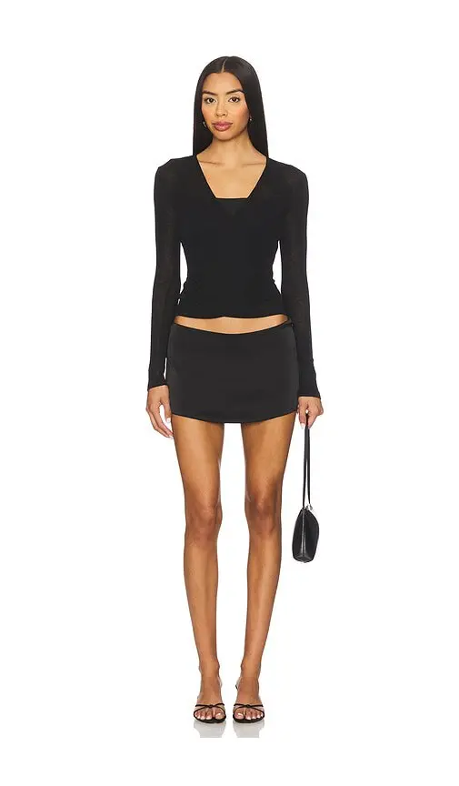 MORE TO COME Cora Wrap Top