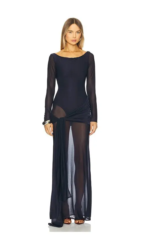 Delfi Gillian Dress - Navy