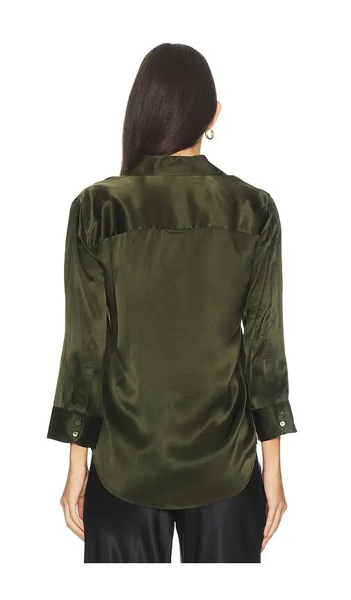 L'Agence Dani 3/4 Sleeve Silk Blouse