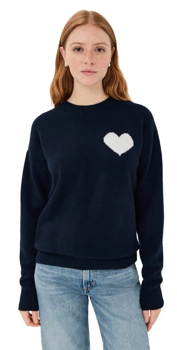 Sprwmn Cashmere Heart Logo Sweater