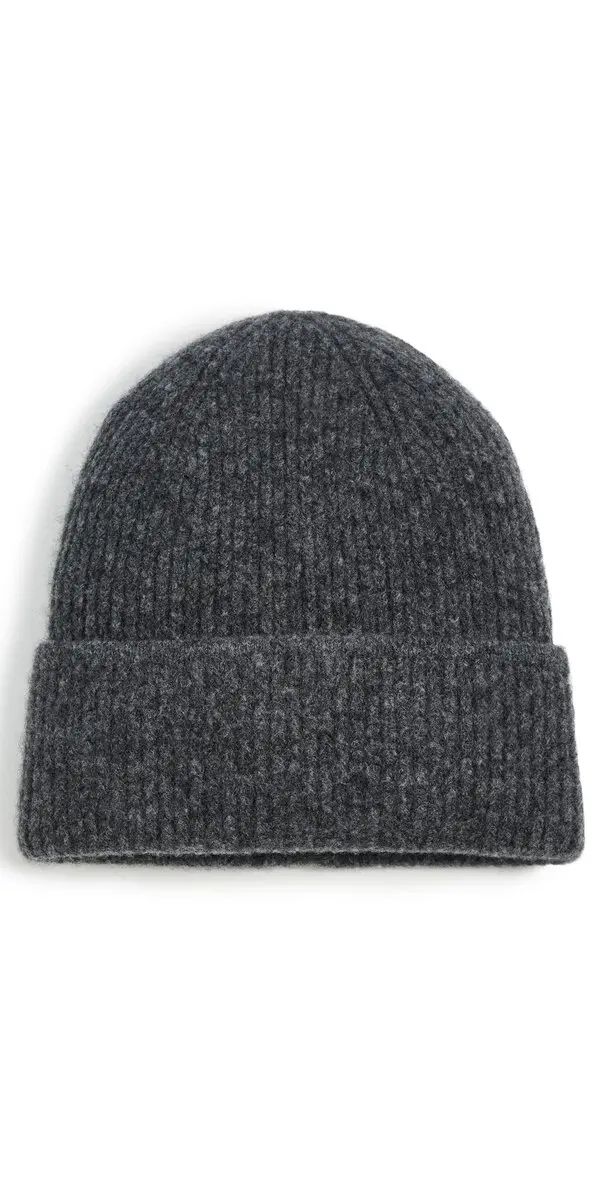 Theory Astor Wool Beanie - Charcoal