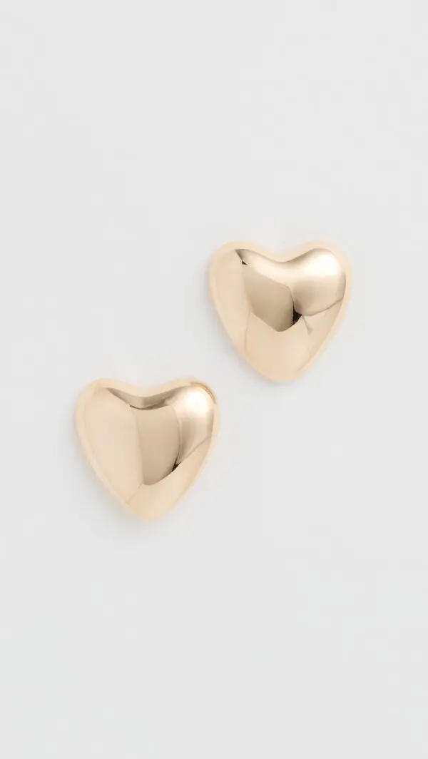 ANNIKA INEZ Mini Heart Stud Earrings