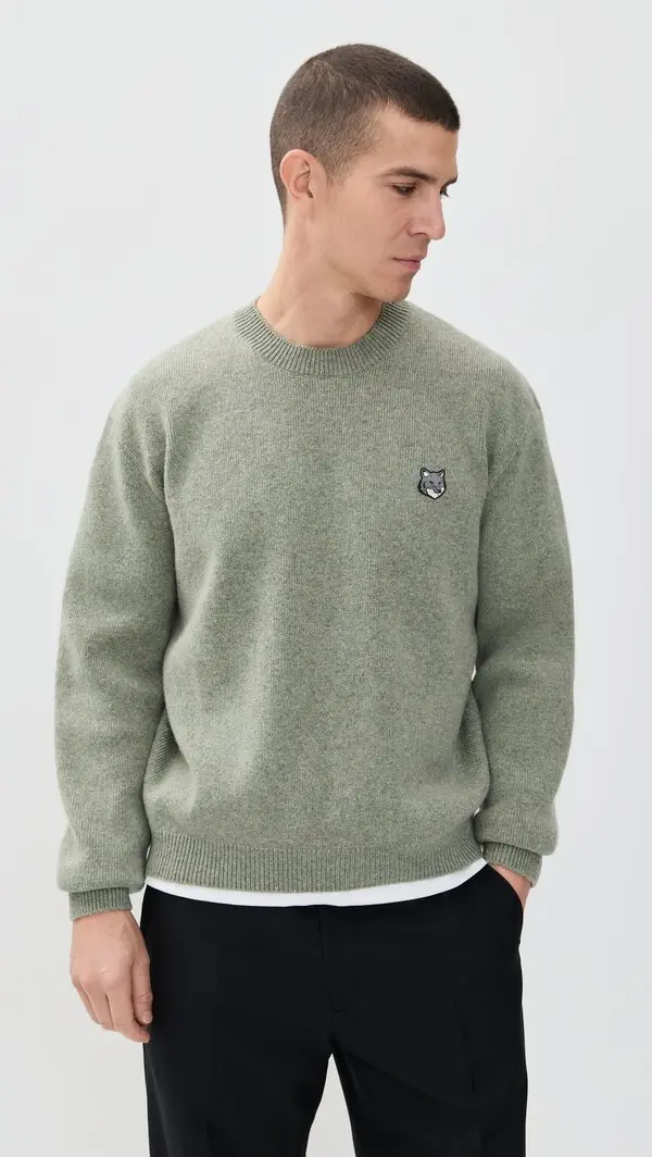 Maison Kitsuné Fox Head Milano Lambswool Sweater