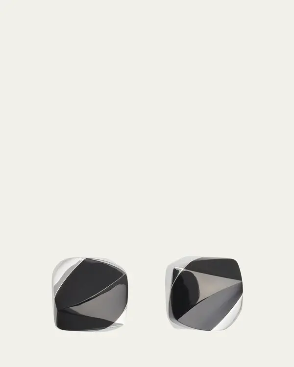 Alexander McQueen Resin Pierced Earrings - Black