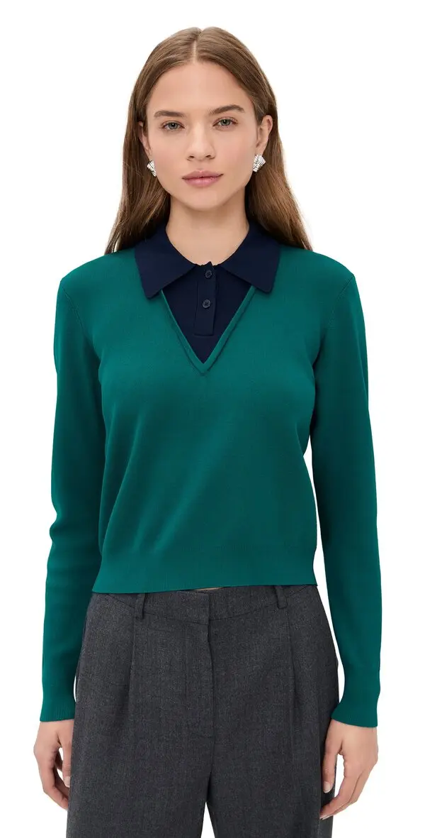 LE BOP Trompe L'oeil Layered Polo