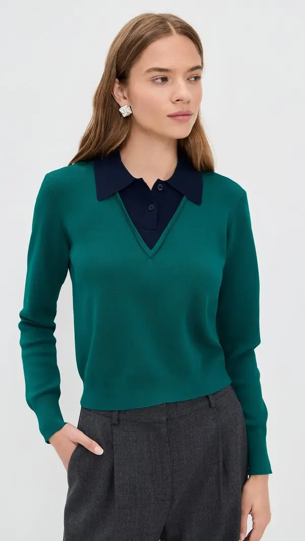 LE BOP Trompe L'oeil Layered Polo