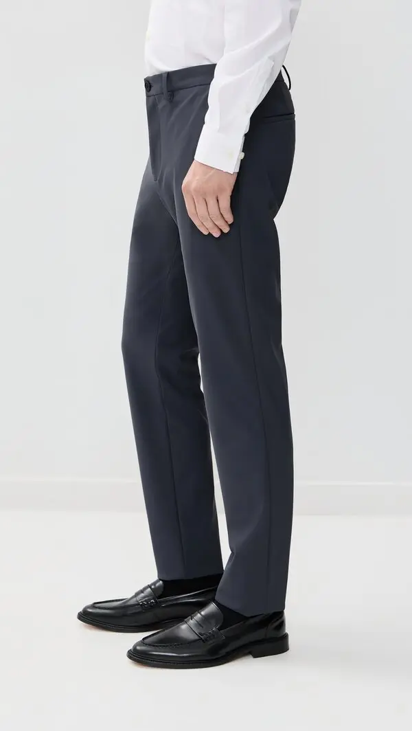 Theory Zaine Precision Ponte Trousers - Basalt