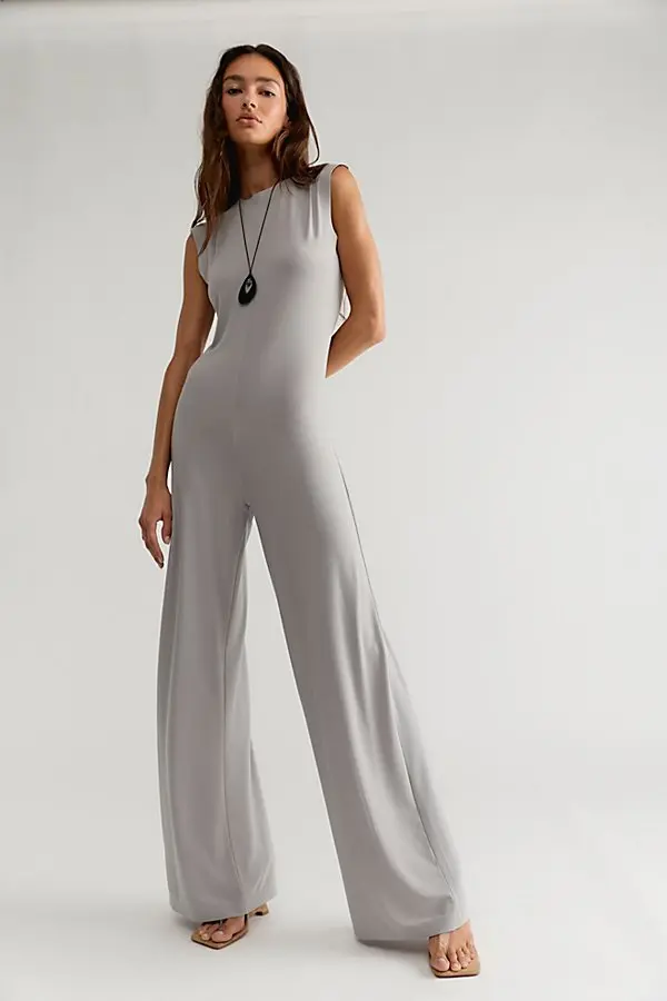 Norma Kamali Sleeveless Jumpsuit - Grey