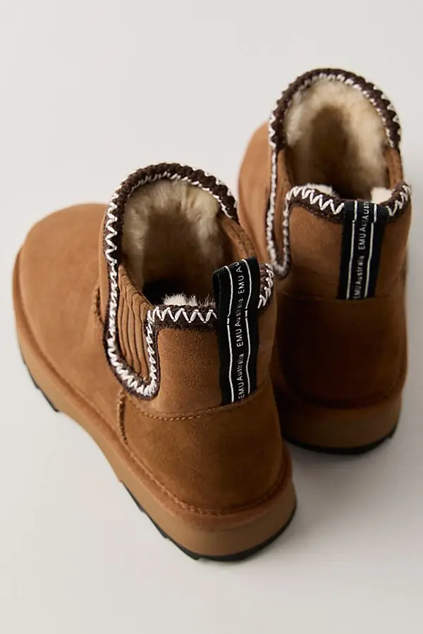 EMU AUSTRALIA Higgie Sheepskin Boots - Chestnut