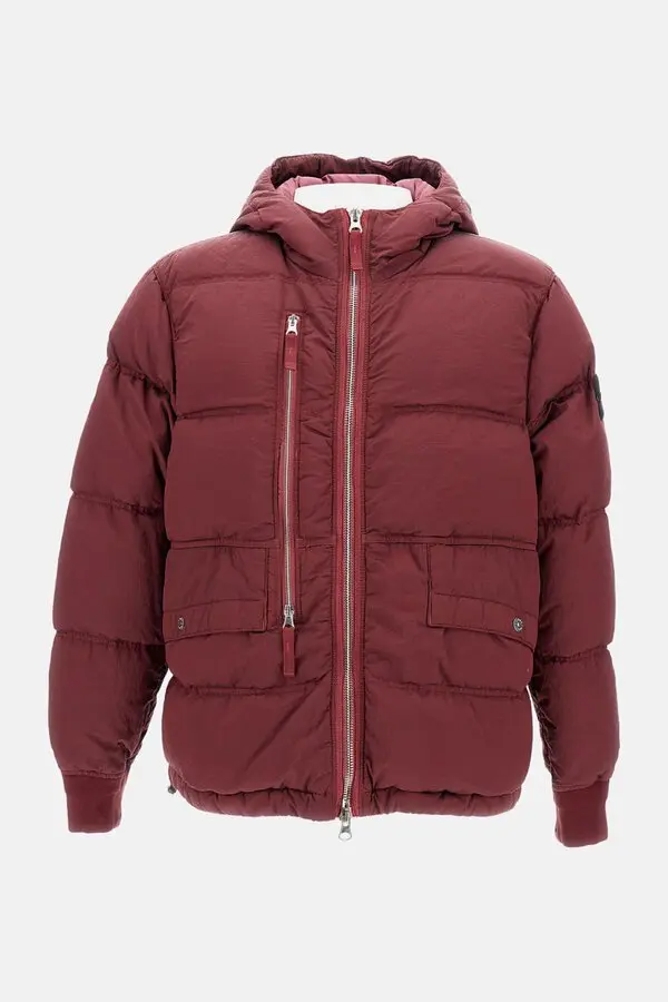 Stone Island Thermal Padded Windproof Puffer Jacket - Red
